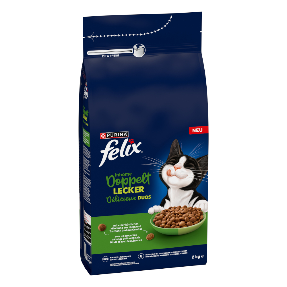 2 kg Felix Doubly Delicious Inhome Gevogelte Kattenvoer droog | De ...